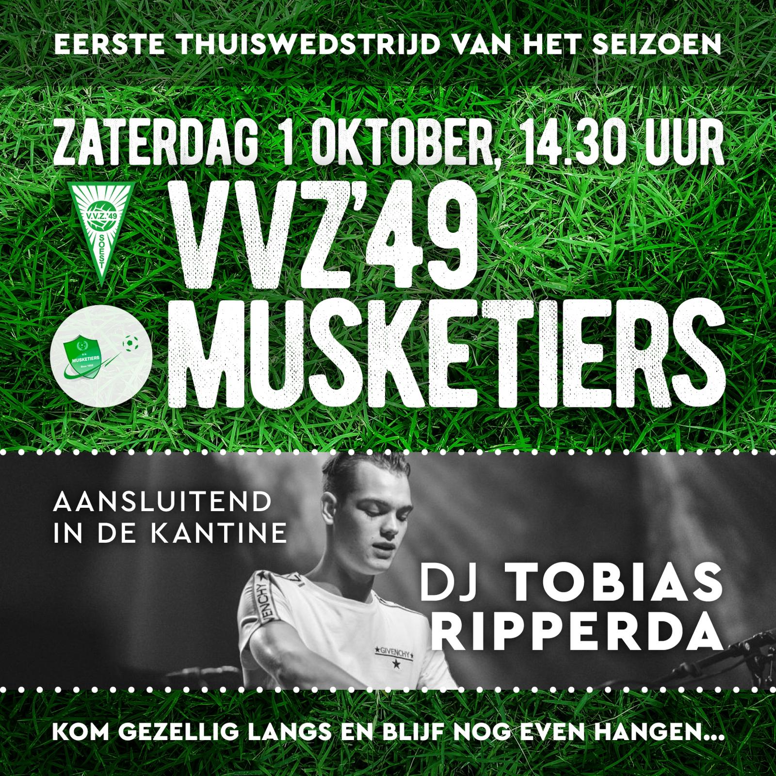 Zaterdag 1 oktober “seizoensopening” bij VVZ’49. Sponsoren zijn van ...